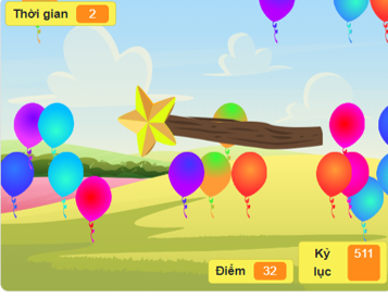 Trò chơi đập bóng bay | Codekitten.vn