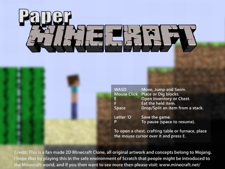 Paper Minecraft v11.6 (Minecraft 2D) | Codekitten.vn